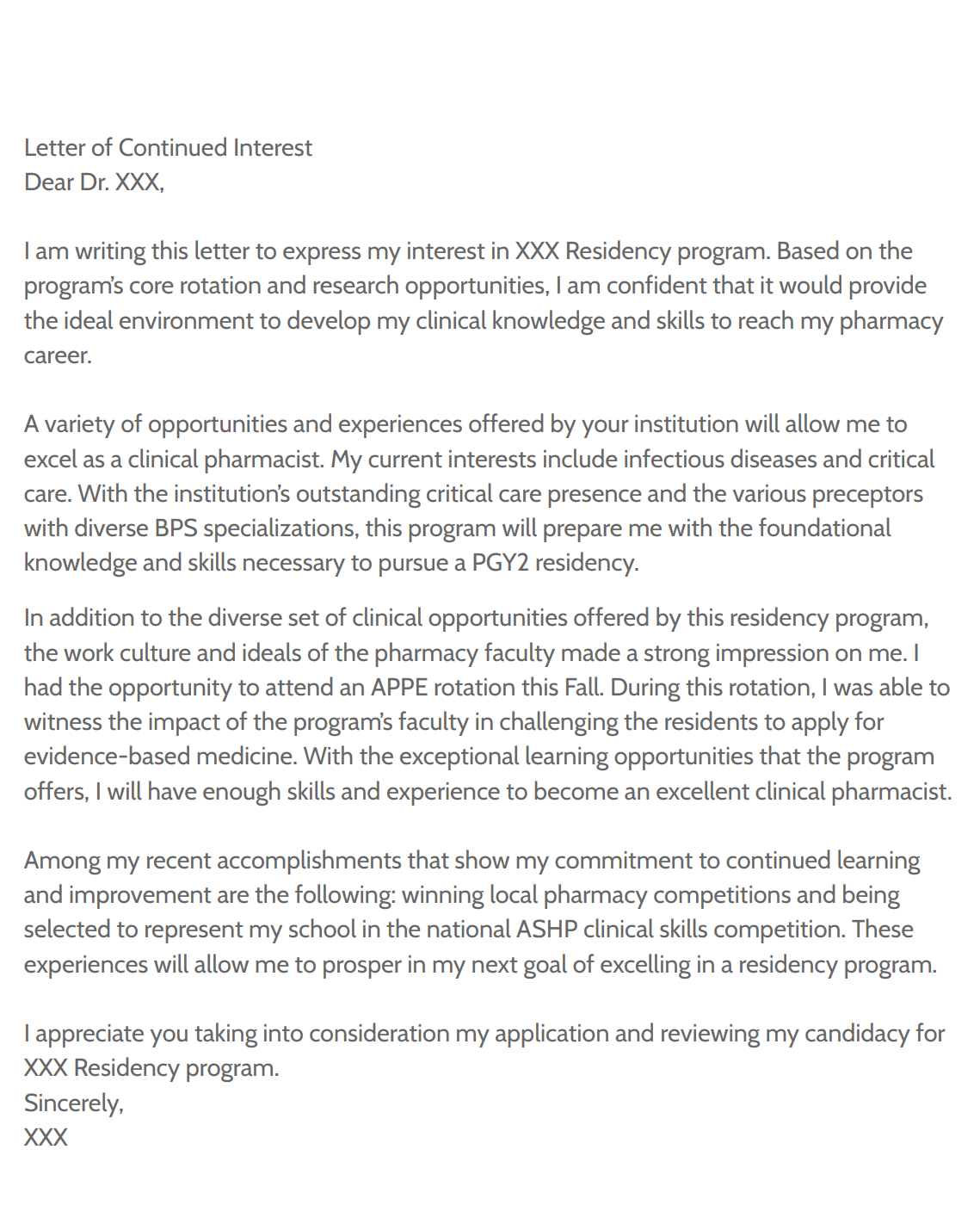 Letter Of Continued Interest Editing Service Help With Proofreading 24 7